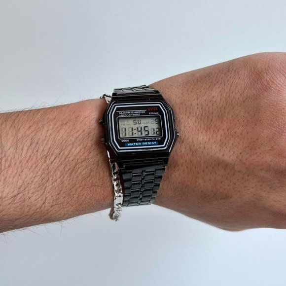 Accessories | Y2k 200s Vintage Retro Style Black Stainless Steel ...